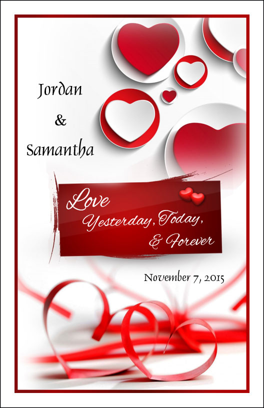 Wedding Program Cover Template 2